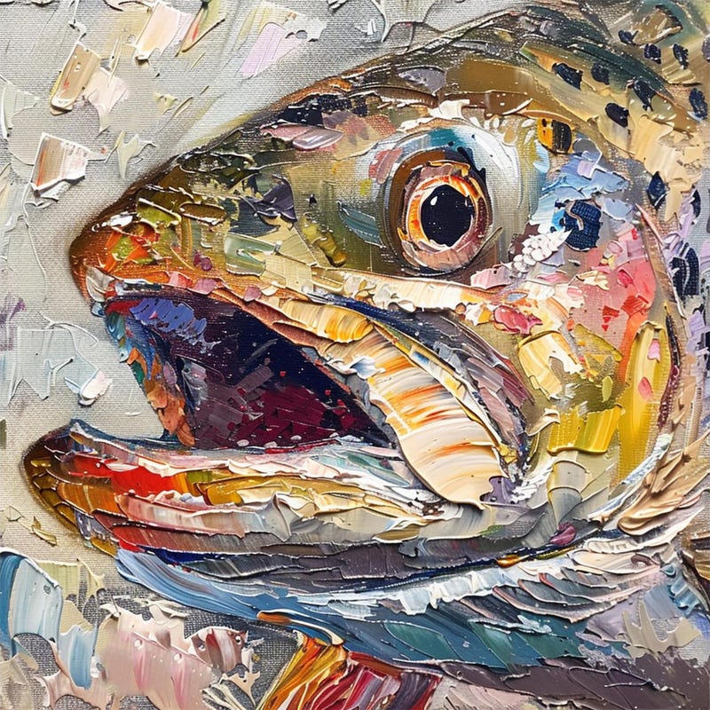 Fish Painting - Etsy