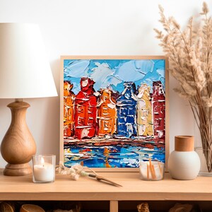 Amsterdam Painting Netherlands Original Art Spring Cityscapes Impasto ...