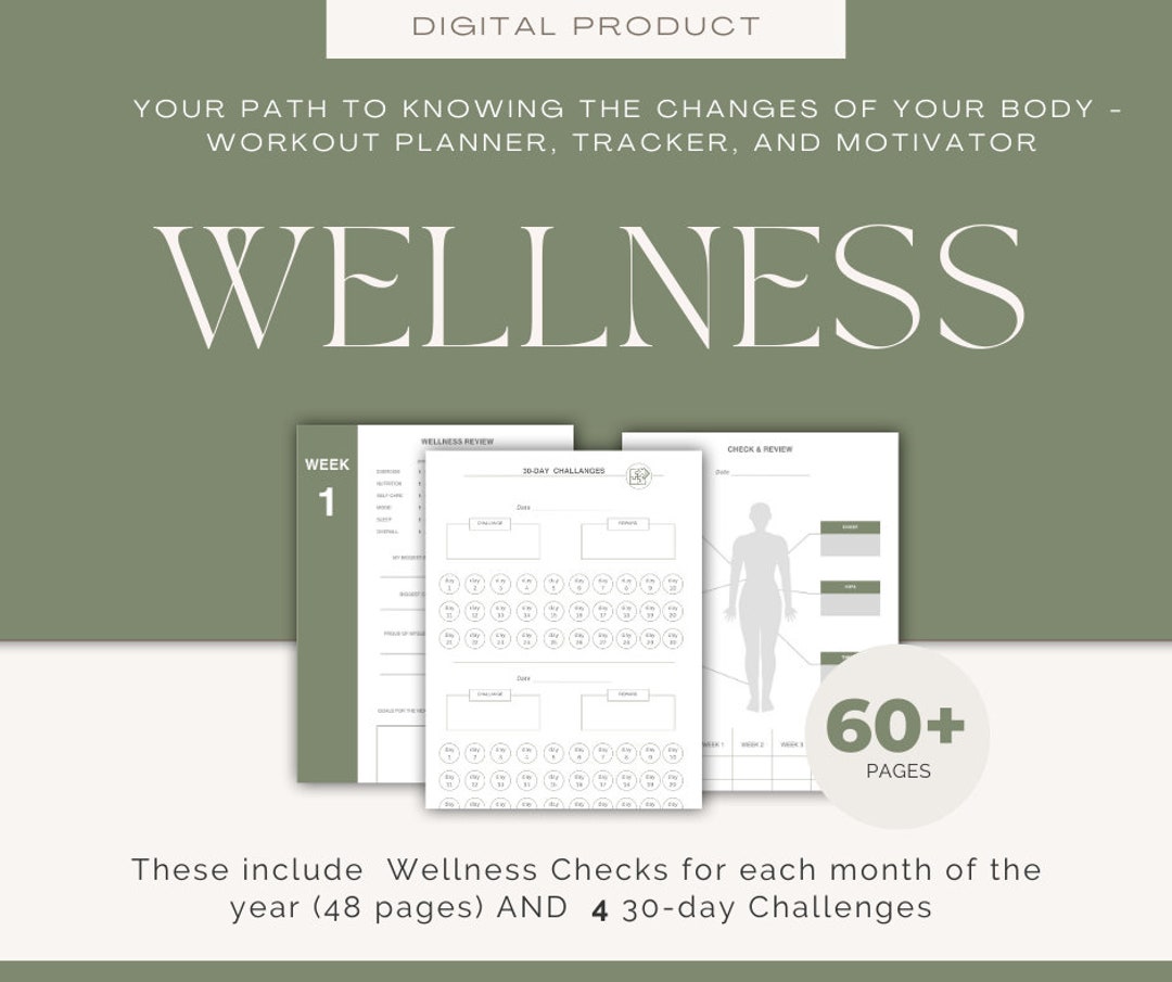 Digital Body Tracking & Wellness Kit 1 Year Health, Fitness Journey ...