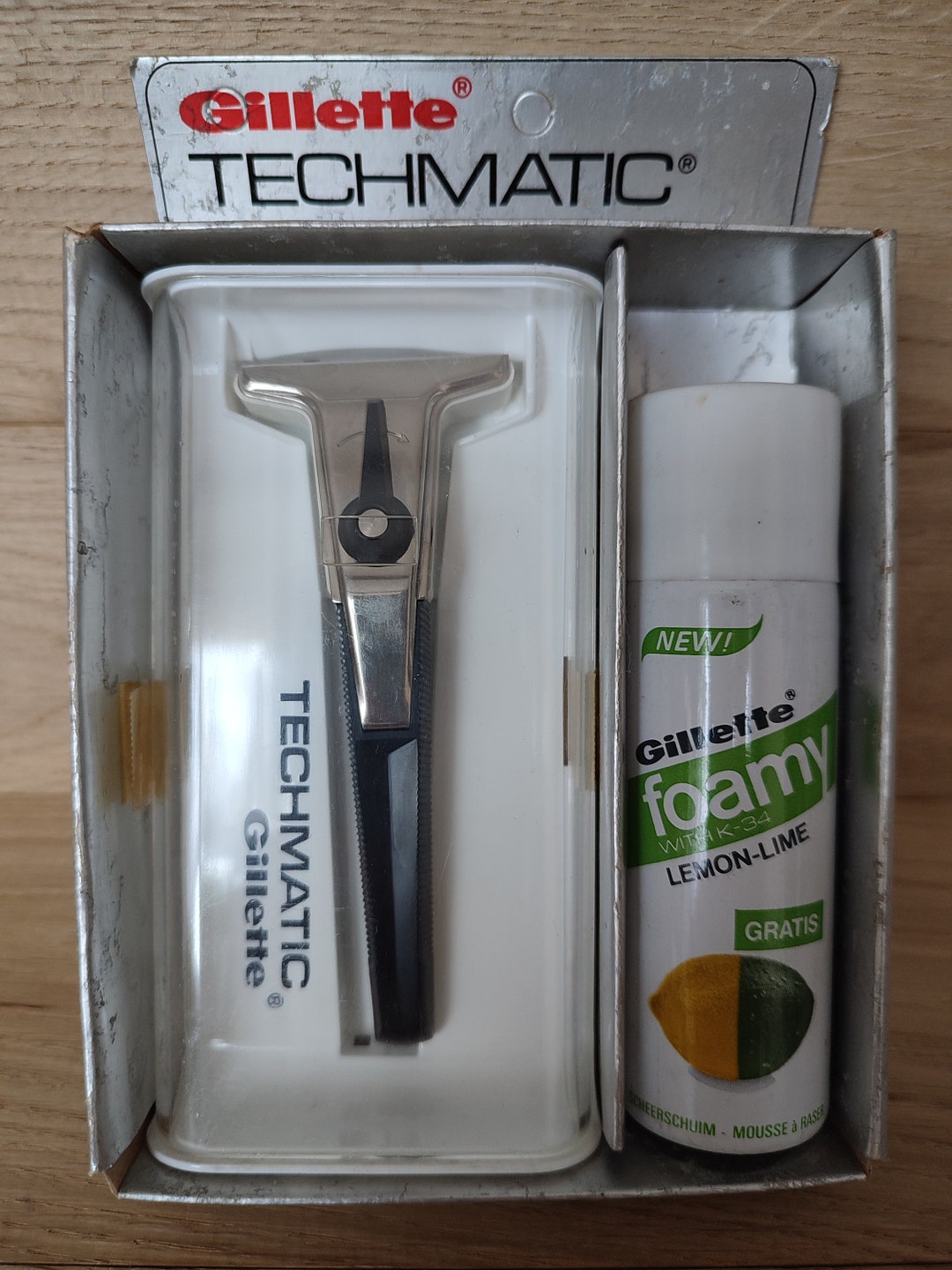 Vintage Gillette Techmatic Safety Razor NOS - Etsy