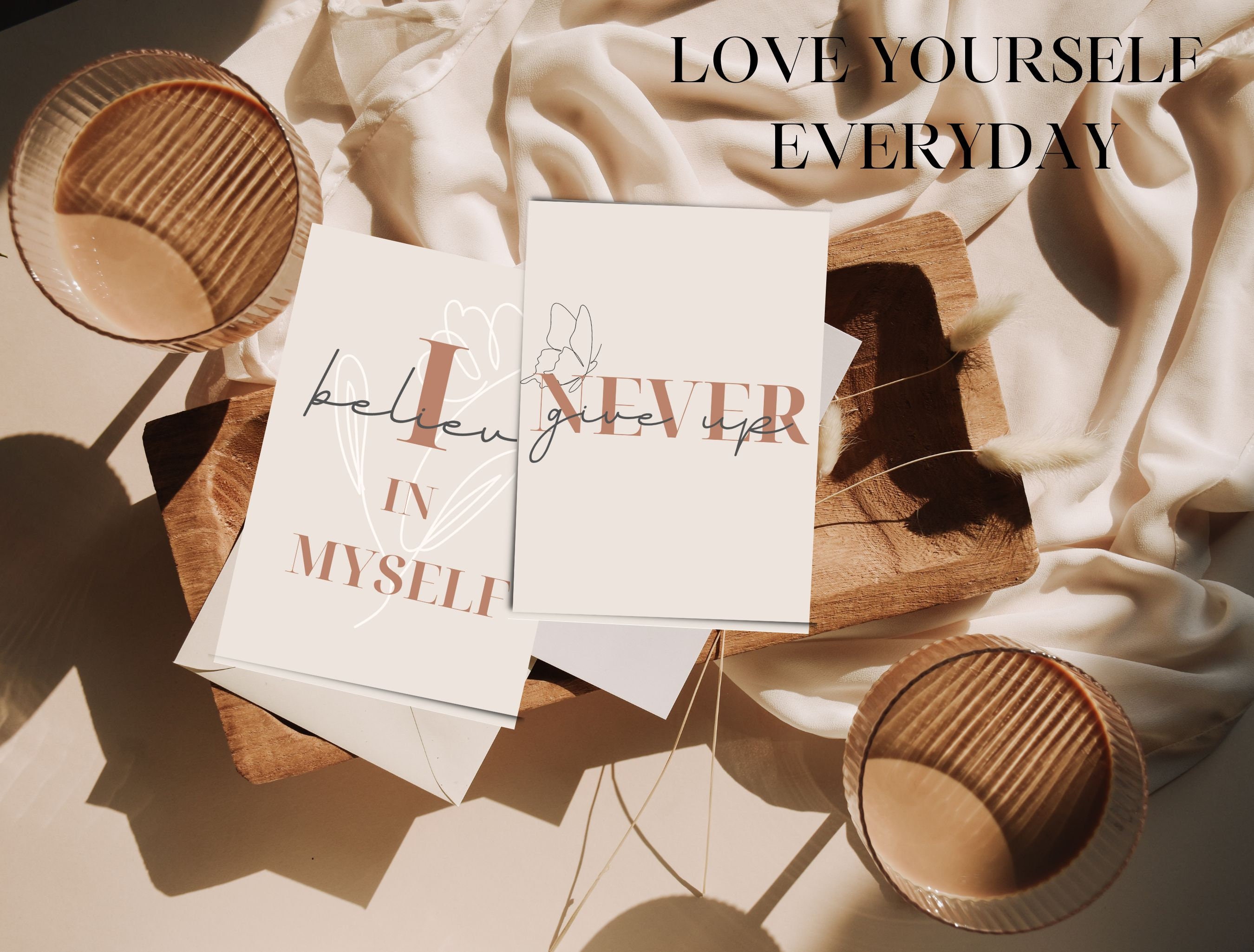 Printable Affirmation Cards| Boho Neutral Affirmation Cards| Self Love ...