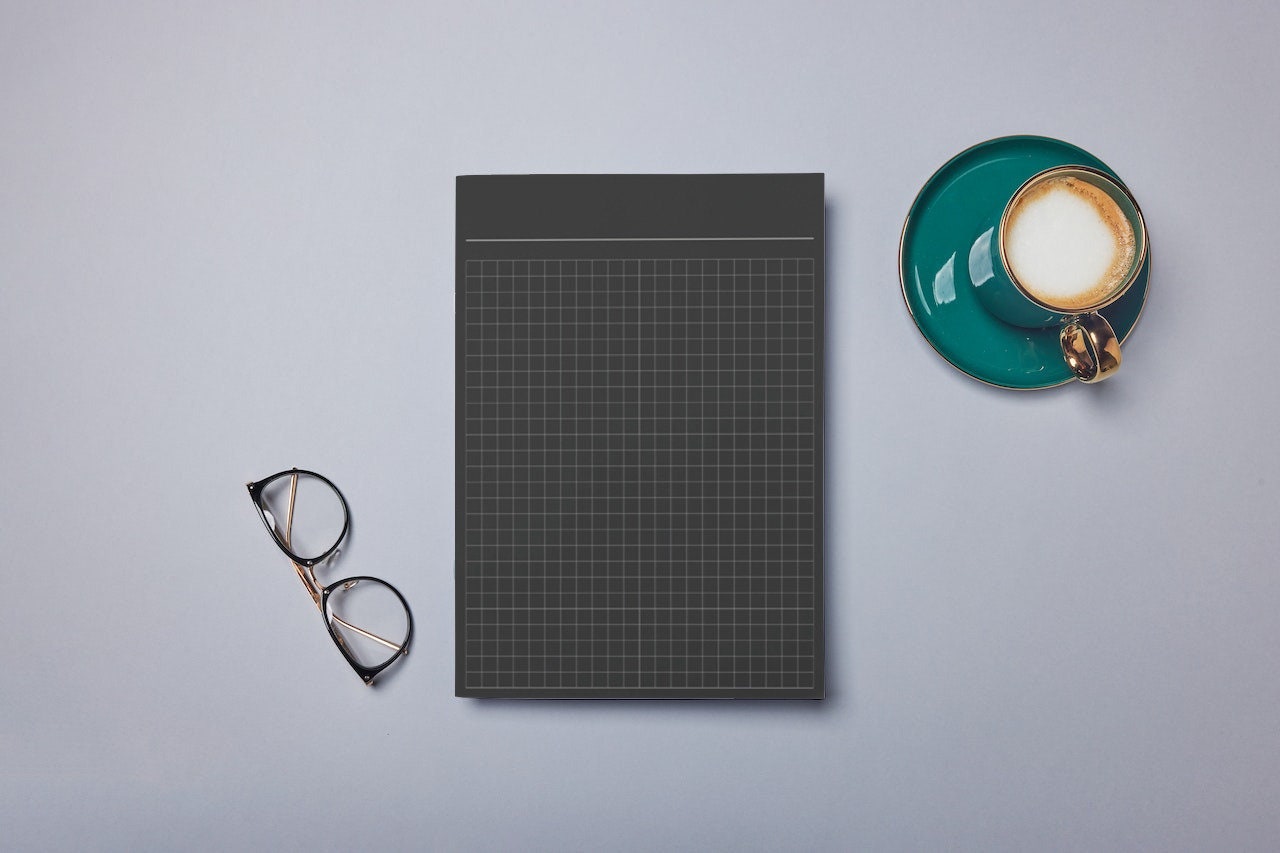 Digital Blank Gridded Pages, 3 Colors A4 Template, White School Writing ...