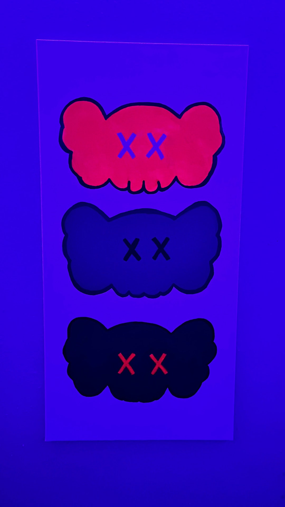 KAWS Inspired Acrylic Painting on Canvas - Etsy