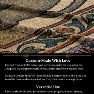 Weird Medieval Cat Woven Tapestry | Funny Quirky Magical Throw Blanket ...