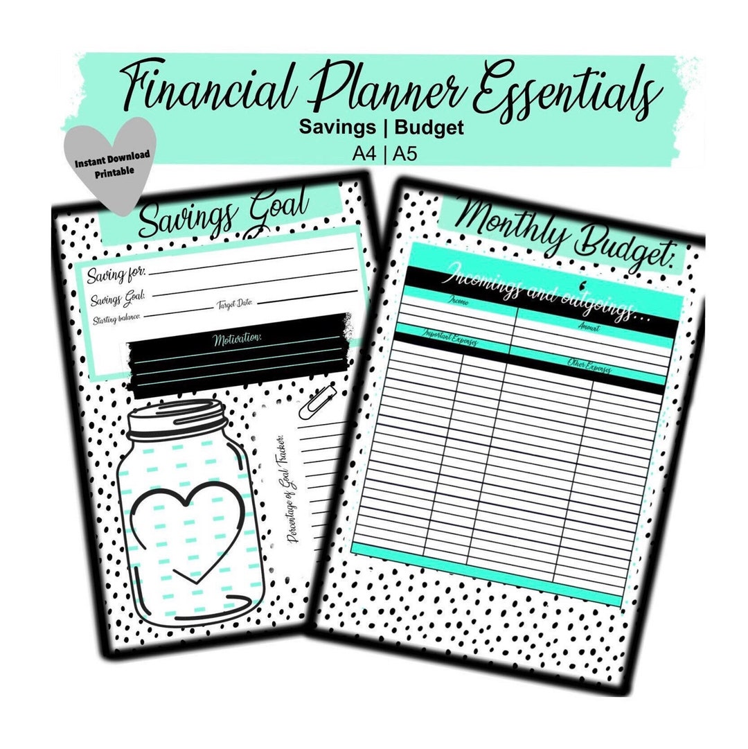 Digital Planner Bundle, Printable Planner Inserts, Financial Planner ...