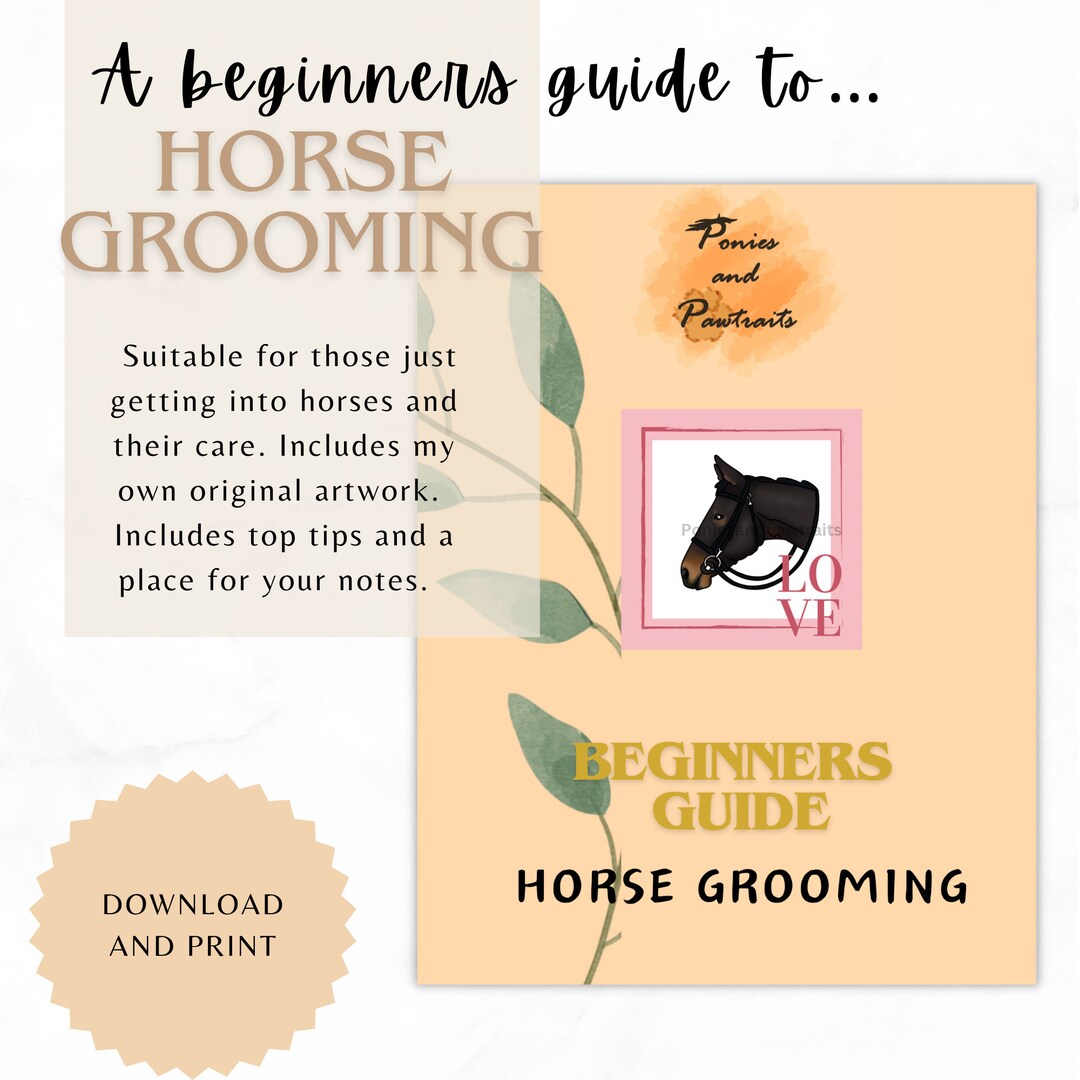 Ultimate Horse Grooming Printable Guide Perfect for Beginners - Etsy