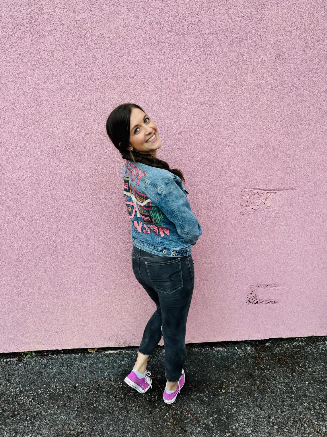 Custom Painted Concert Jean Jacket - Etsy