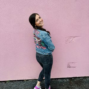 Custom Painted Concert Jean Jacket - Etsy