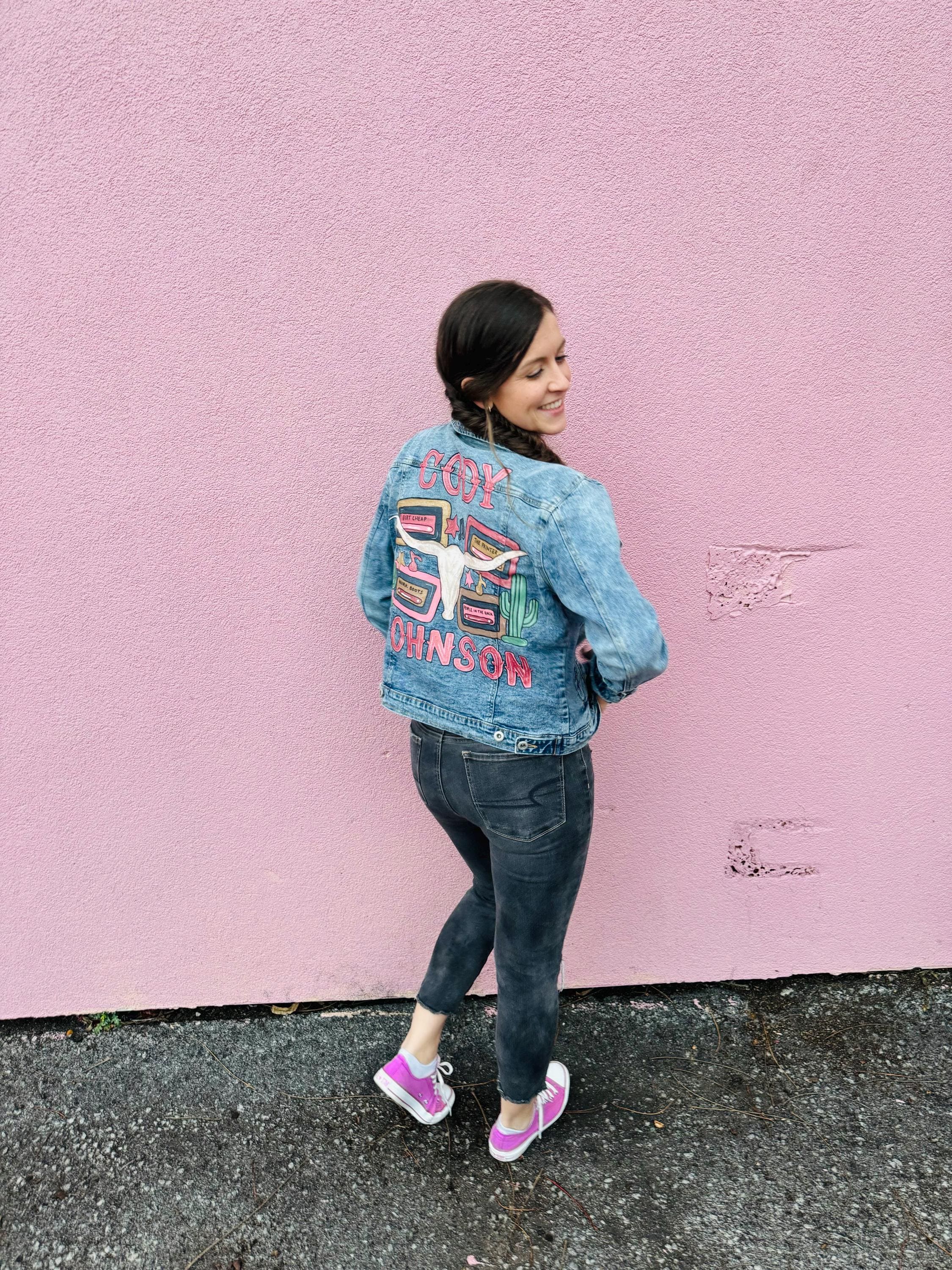 Custom Painted Concert Jean Jacket - Etsy