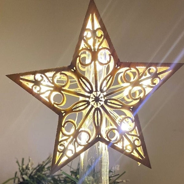 Star Tree Topper - Etsy