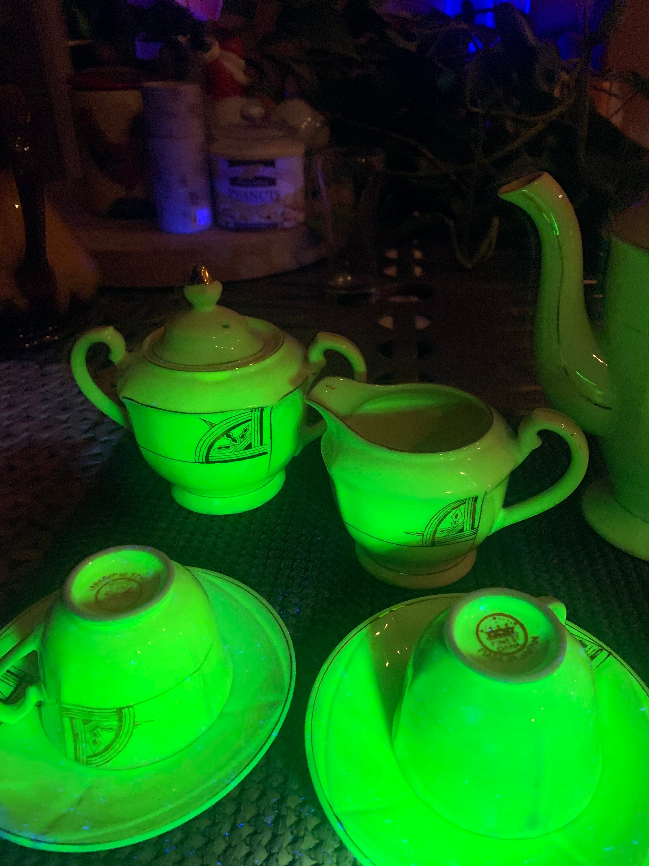 Uranium Glazed Made in Japan Tea Set - Etsy