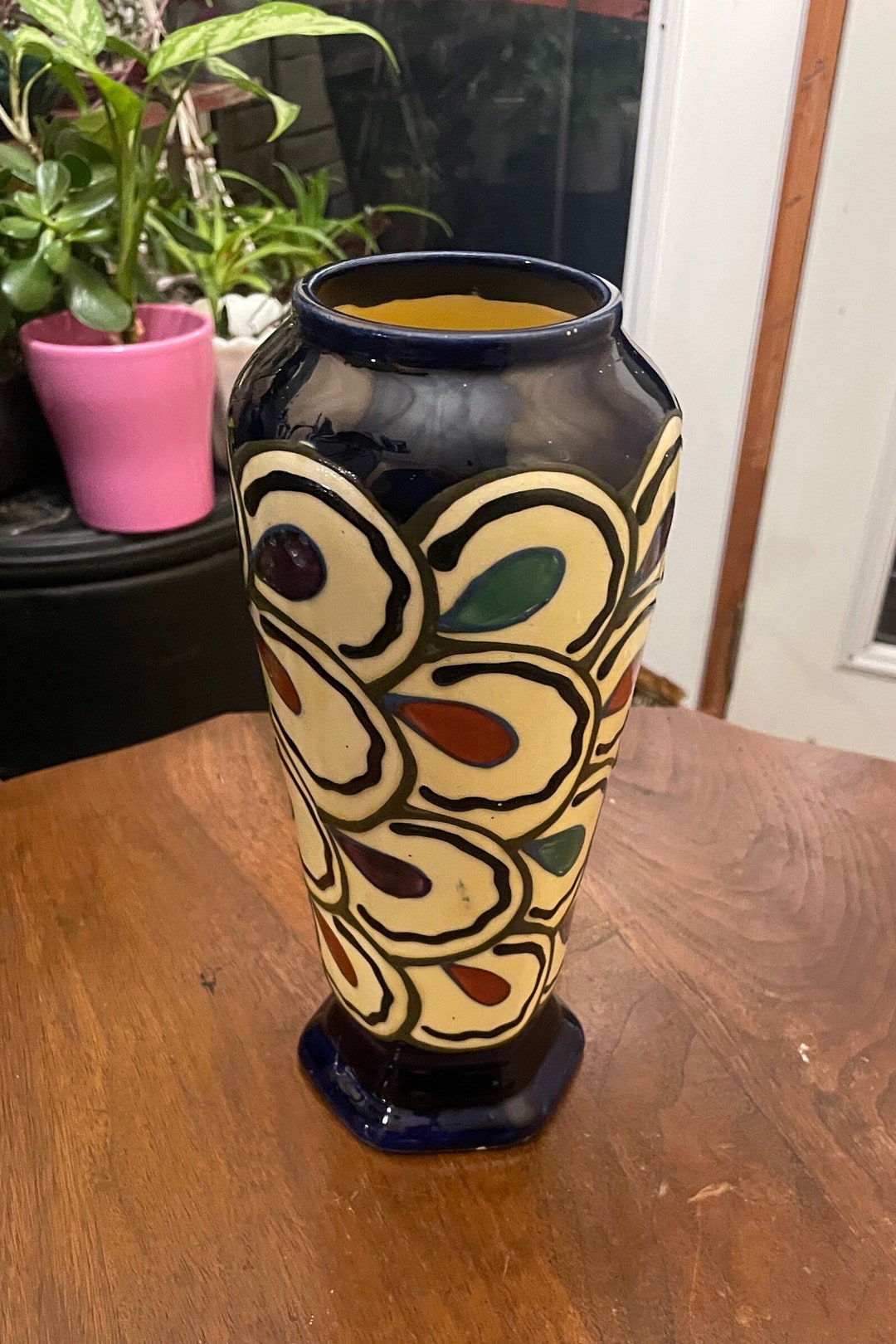 Beautiful Vintage Czech Ditmar Urbach Pottery Hand-painted Multicolour ...