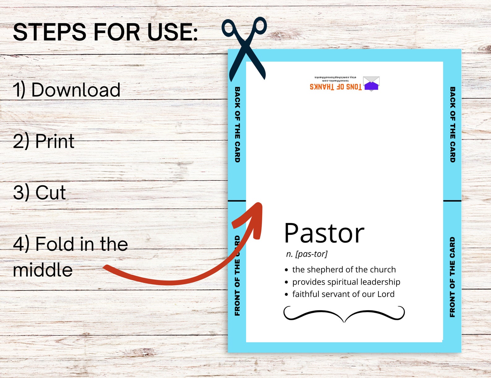 Printable Pastor Appreciation Card Pastor Thank You Card Pastor Card Printable Pastor Appreciation Card Pastor Thank You Card Pastor Card