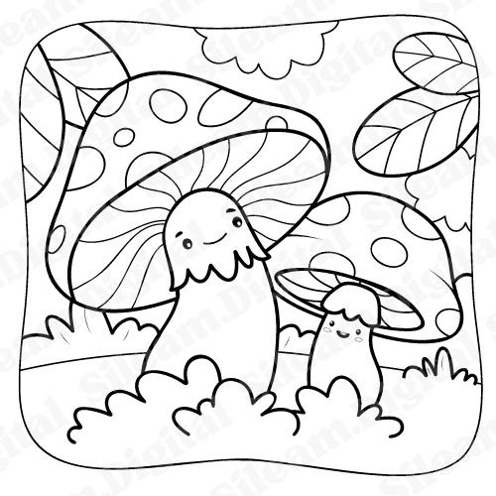 50 Different Coloring Pages for Kids. PDF Download. Digital Coloring ...