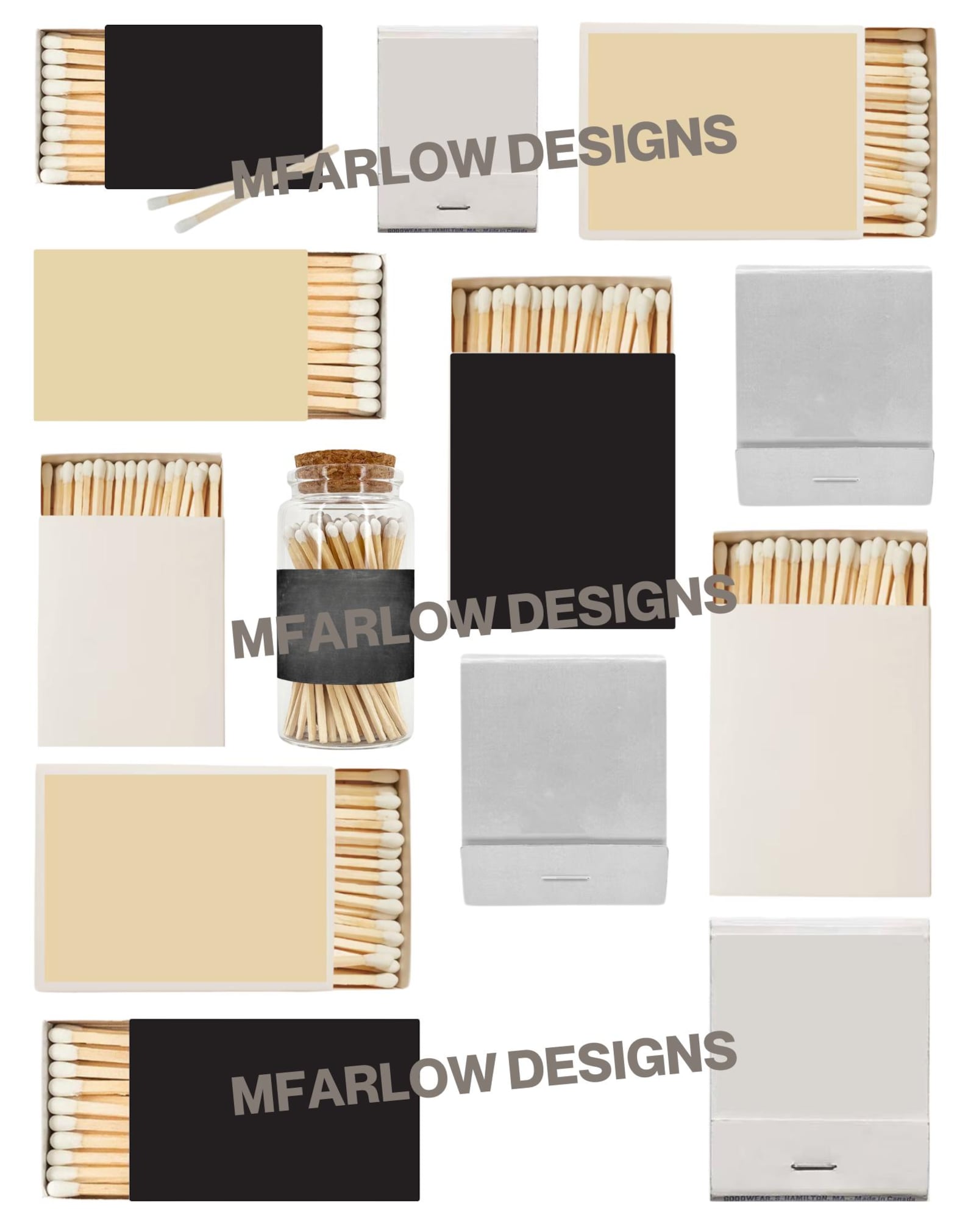 Matchbox Art Template - Etsy