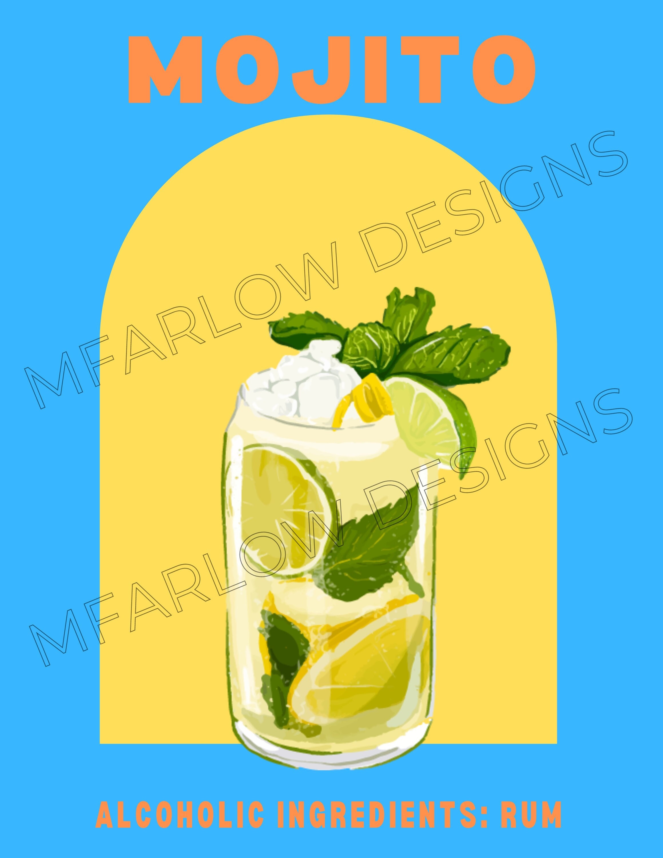 Mojito Digital Print - Instant Download - Etsy