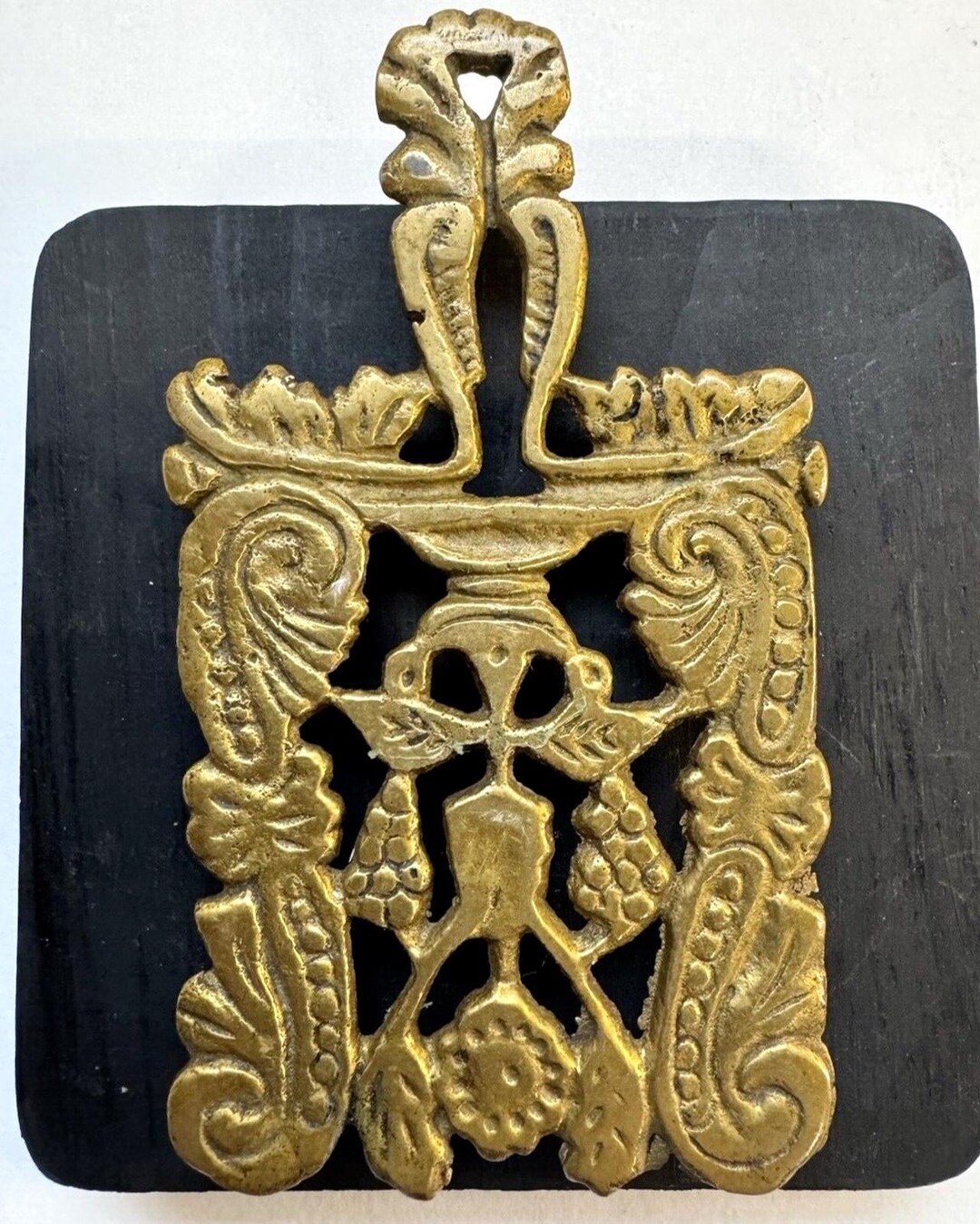 Vintage Miniature Brass Trivet 4
