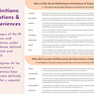 Spanish & English Feelings Wheel With Definitions | Tools to Process ...