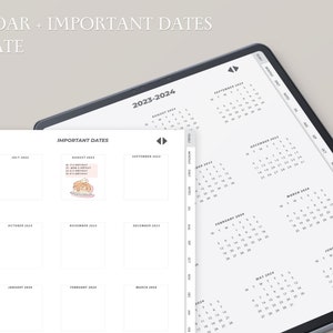 Mid Year Planner, 2023 2024 Planner, Goodnotes Planner, iPad Planner ...