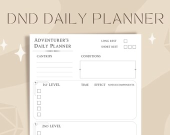 Dnd Wall Calendar - Etsy