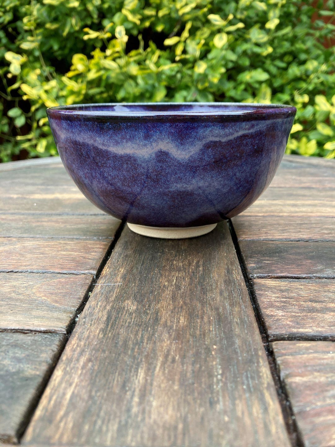 Ceramic Breakfast Bowl in Merlot Purple. Handmade Pottery Cereal ...