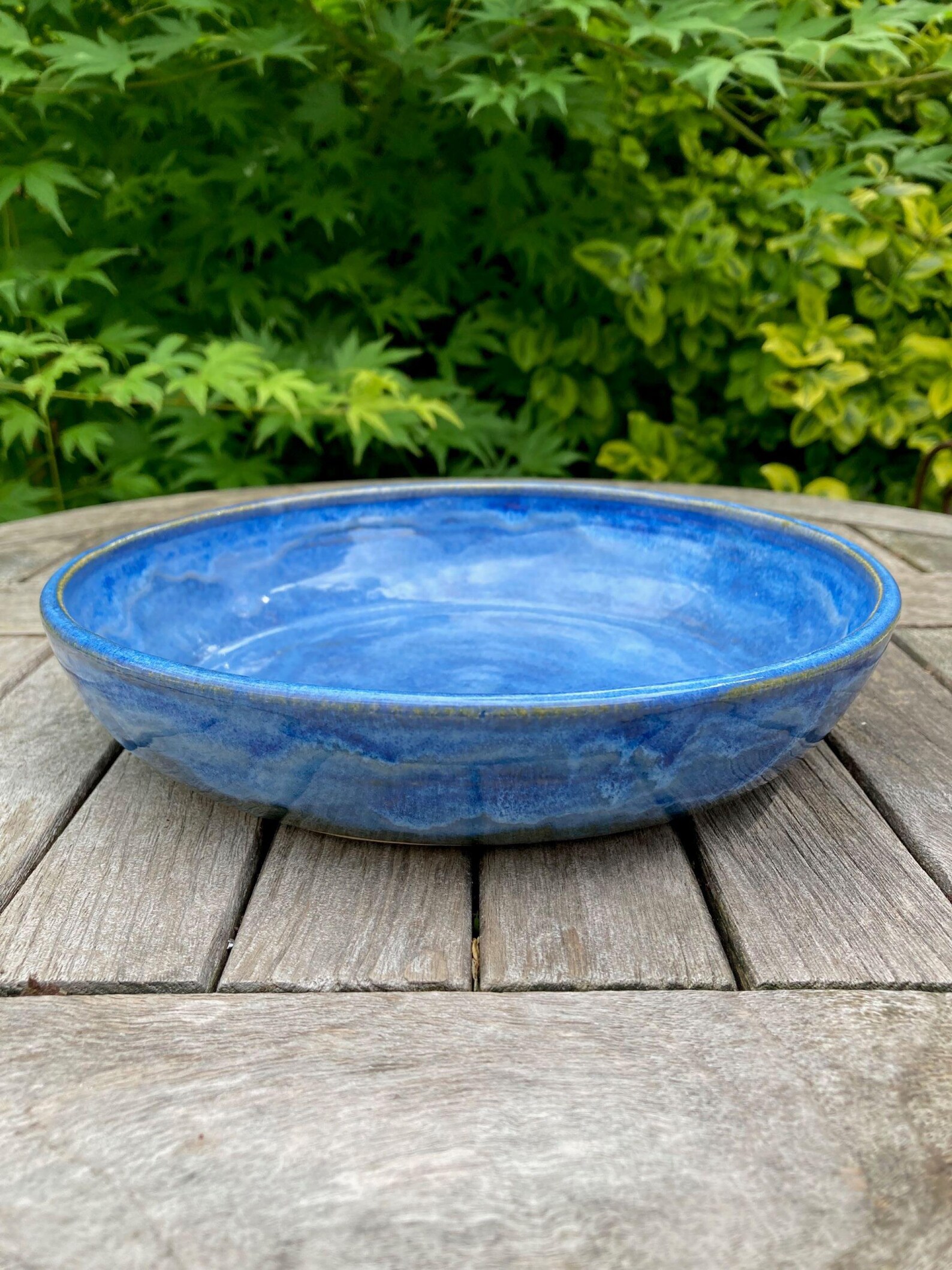 Handmade Indigo Blue Ceramic Pasta Bowl: Wheel Thrown Pottery - Etsy