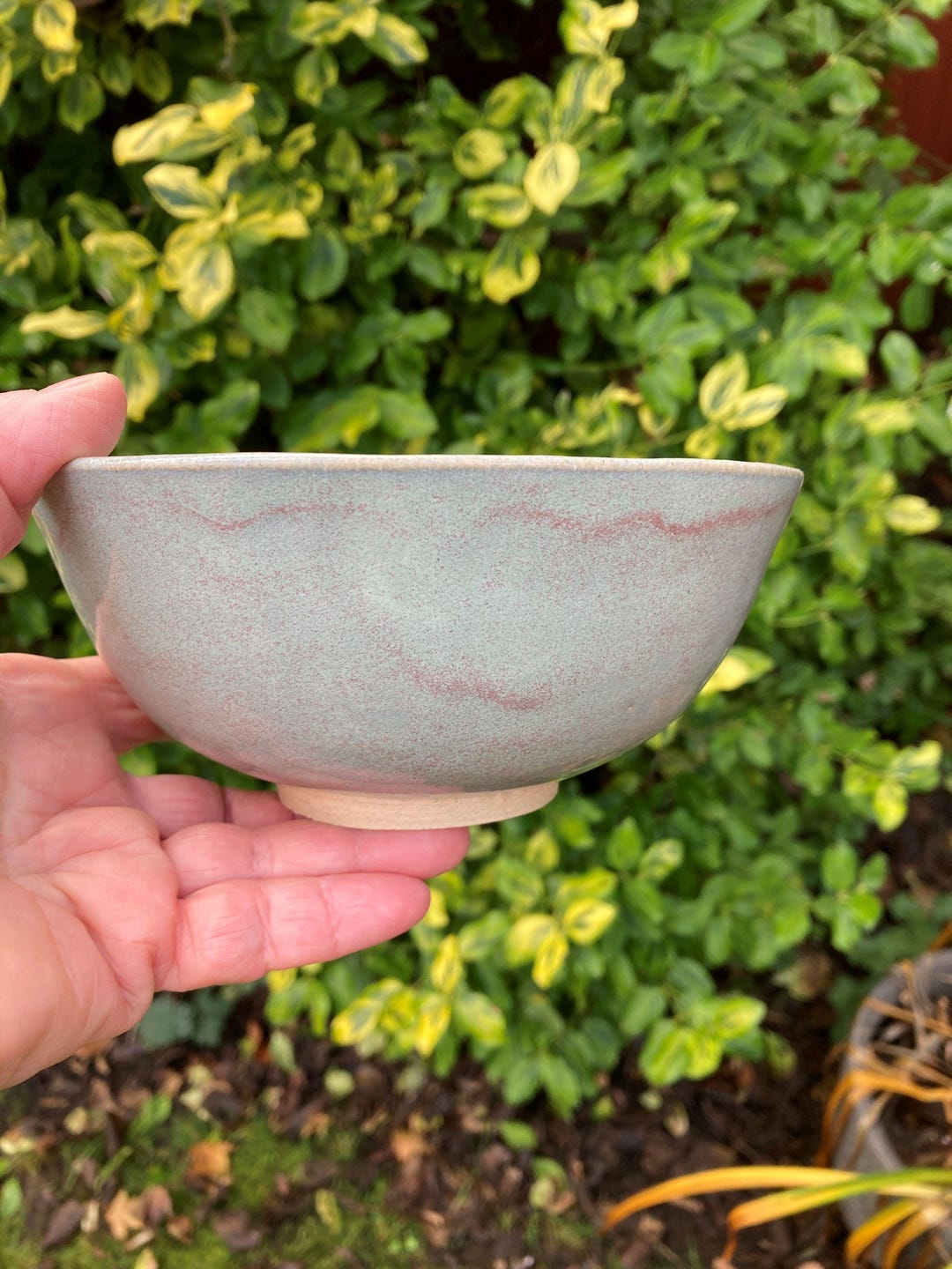 Ceramic Breakfast Bowl in Sage Green. Handmade Pottery Cereal, Dessert ...