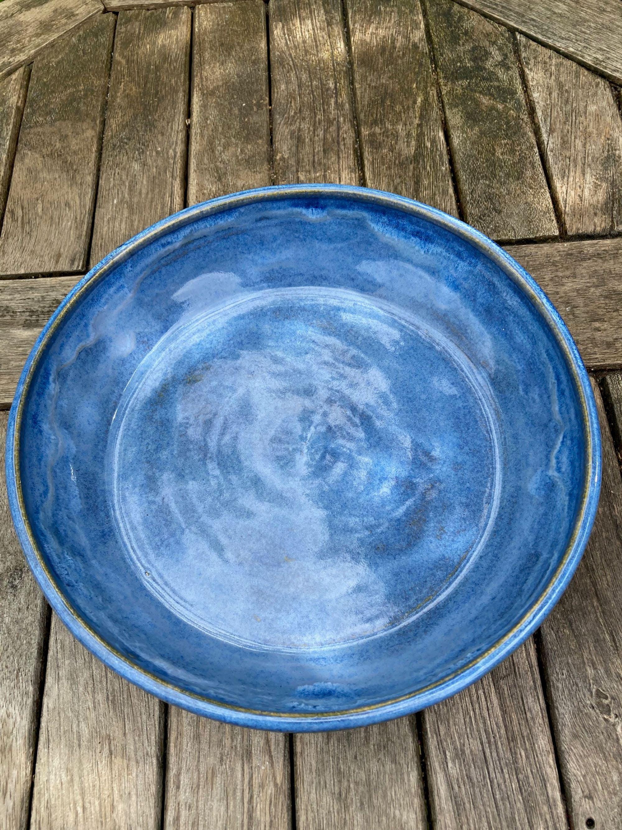 Handmade Indigo Blue Ceramic Pasta Bowl: Wheel Thrown Pottery - Etsy