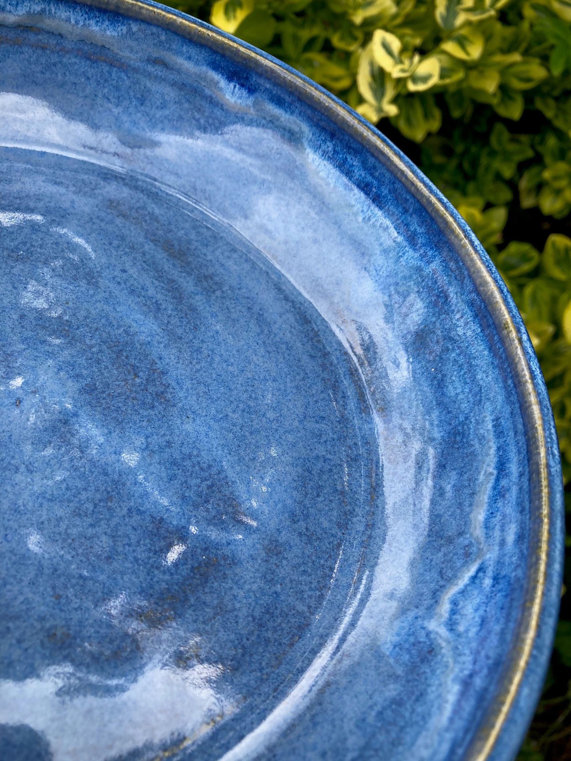 Handmade Indigo Blue Ceramic Pasta Bowl: Wheel Thrown Pottery - Etsy