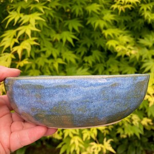 Pasta Bowl in Rockpool Blue. Handmade Pottery Shallow Dish, Ceramic ...
