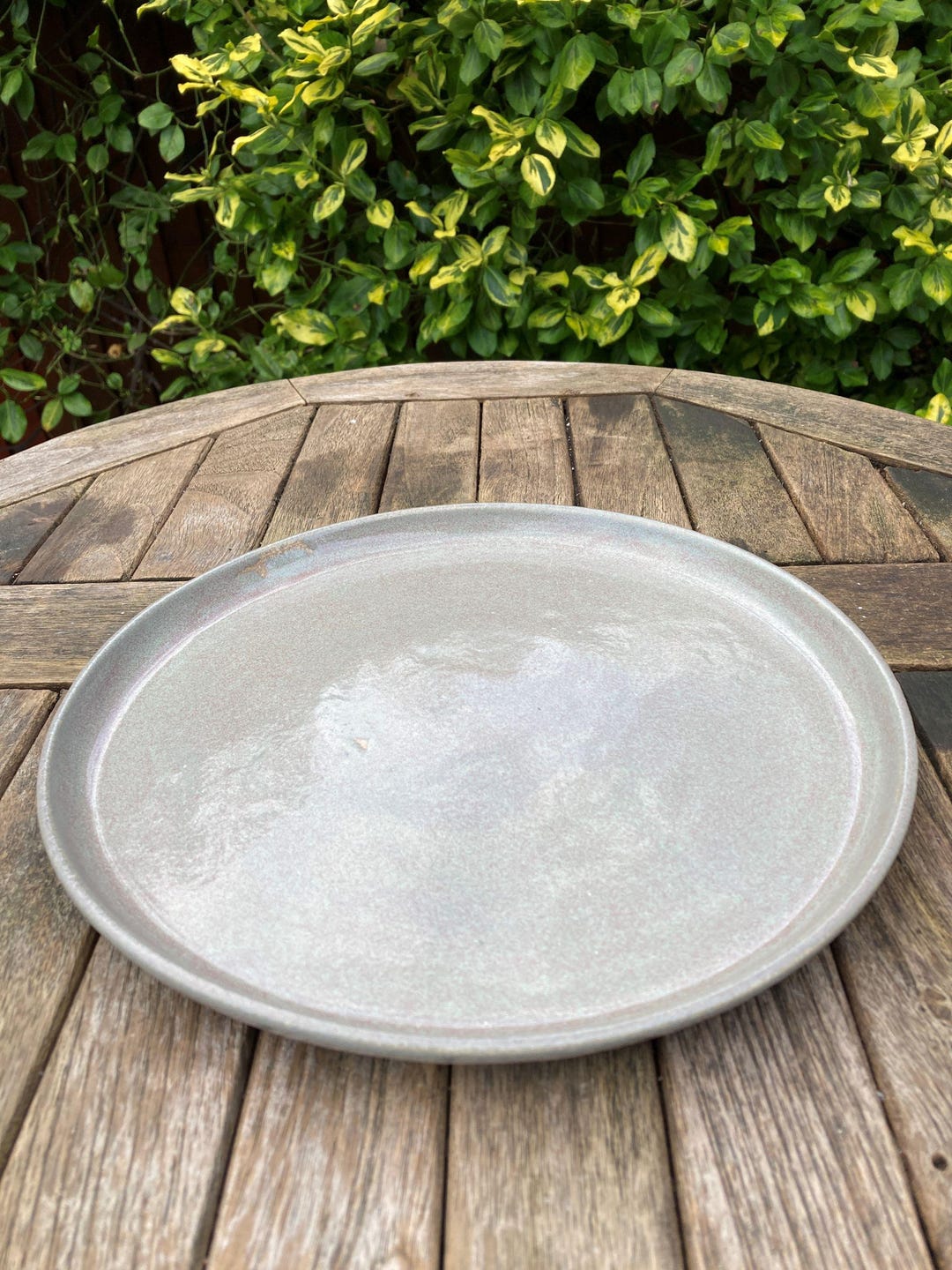 Handmade Ceramic Dinner Plate, Sage Green, Wheel Thrown Pottery - Etsy