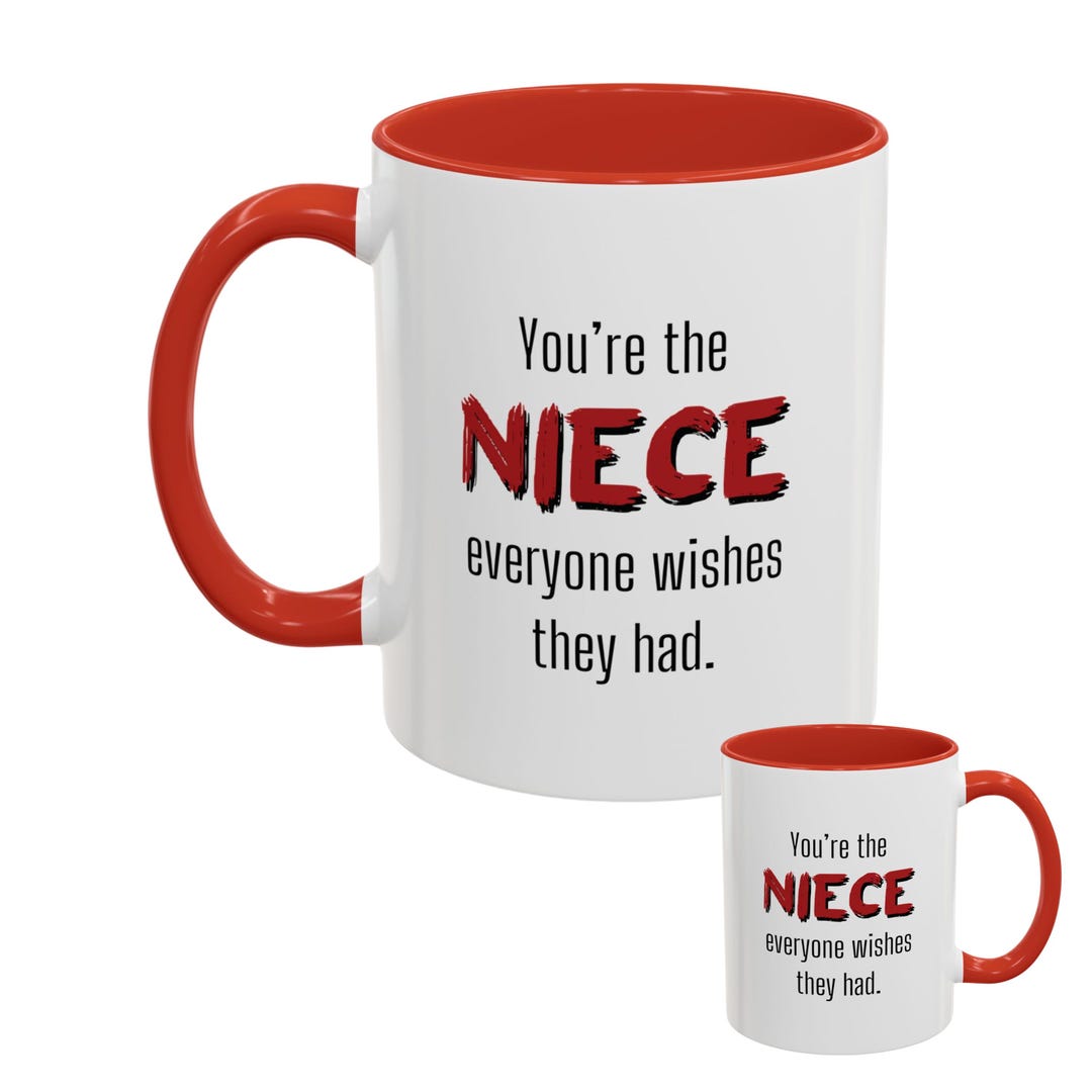 Niece Mug, Custom Niece Coffee Cup, Fun Family Gift, Gift Niece ...
