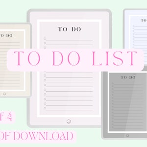 To Do List Digital Planner Templates Task List Digital Task - Etsy