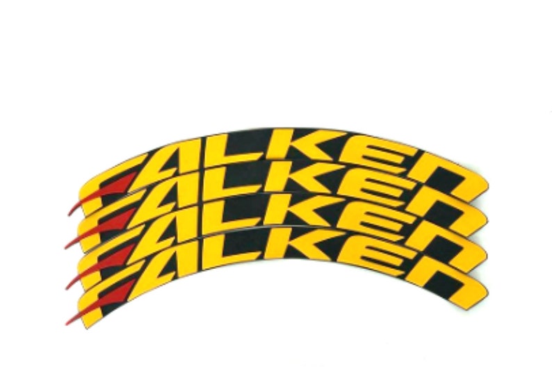 Permanent Falken Tire Lettering Stickers 1.25 Letter for 14 to 22 8 Pcs ...