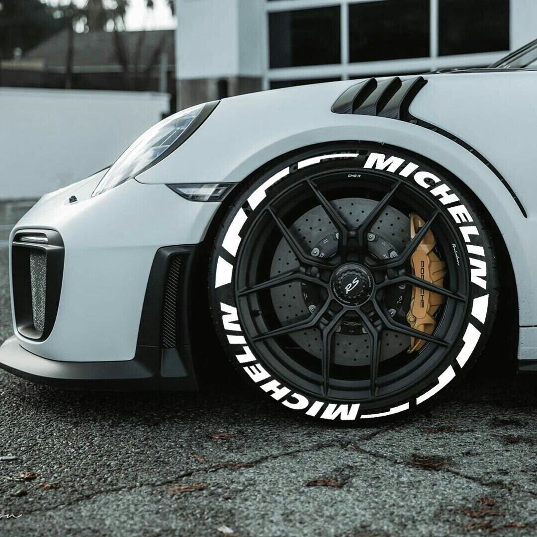 Permanent Michelin Tire Lettering Stickers 1.00 Letter for 14 to 22 16 ...