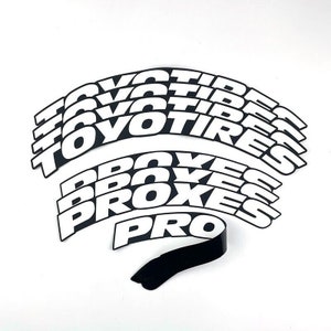 Permanent Toyo Tires Proxes Tire Lettering Stickers 1.25 Letters for 14 ...