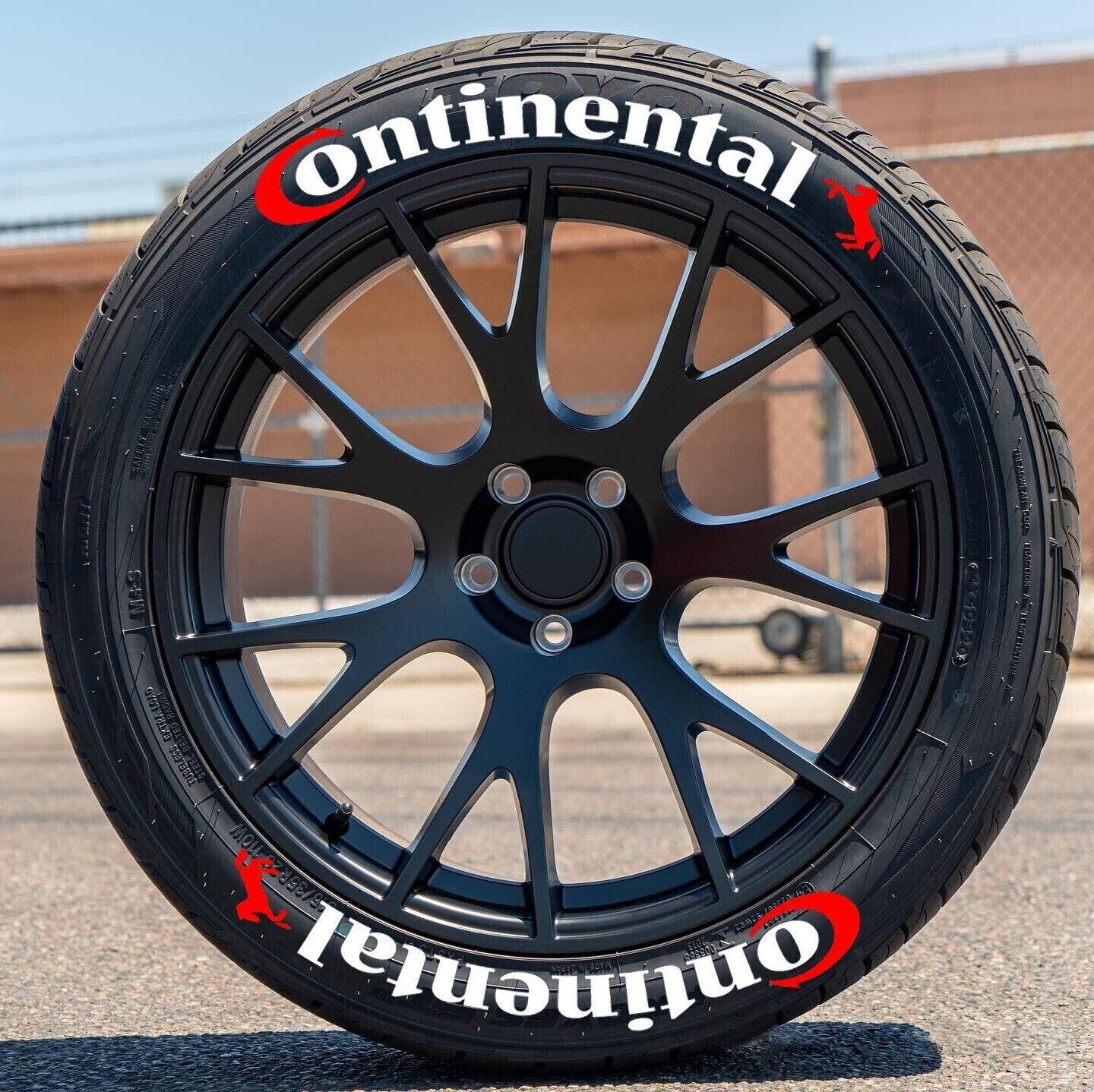 Permanent Continental Tire Lettering Stickers 1.00 Letter for 14 to 22 ...