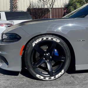 Permanent Nitto Tire Lettering Stickers 1.25" for 14" to 22" 8 Pcs Kit ...
