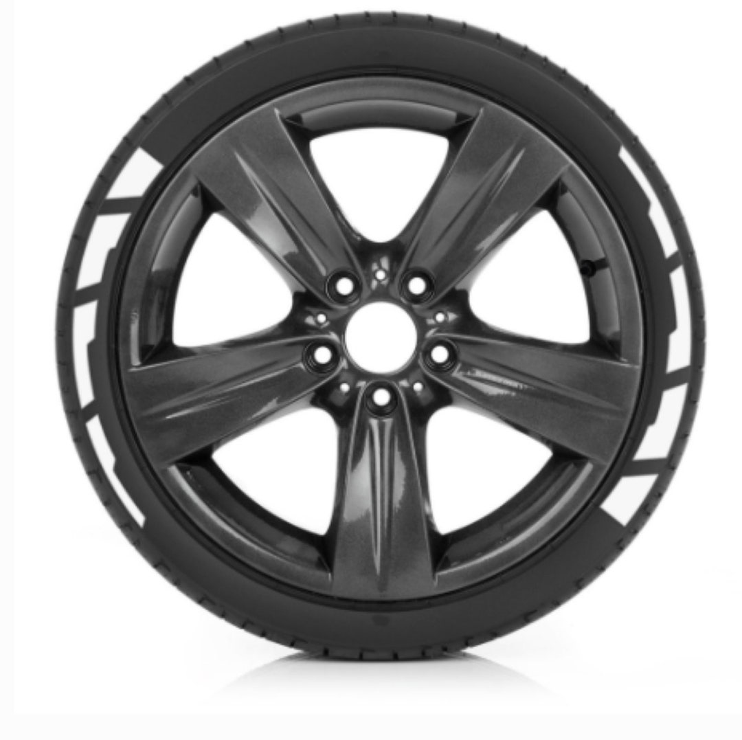 Permanent Tire Lettering Stickers 1.00" Letter for 14" to 22" 8 Pcs Kit ...