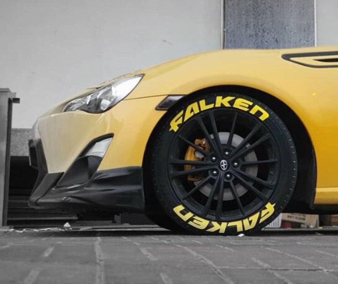 Permanent Falken Tire Lettering Stickers 1.25 Letter for 14 to 22 8 Pcs ...