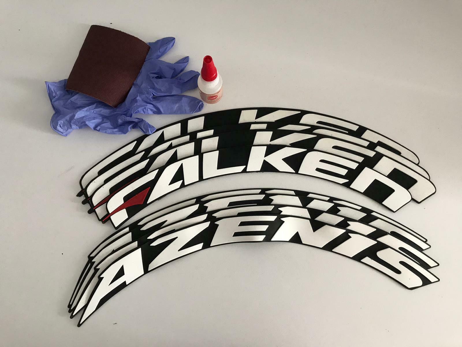 Permanent Falken Azenis Tire Lettering Stickers 1.25 Letter for 14 to ...