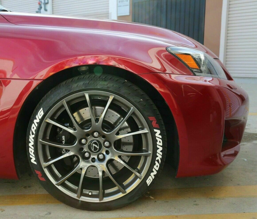 Permanent Nankang Tire Lettering Stickers 1.00" Letter for 14" to 22" 8 ...