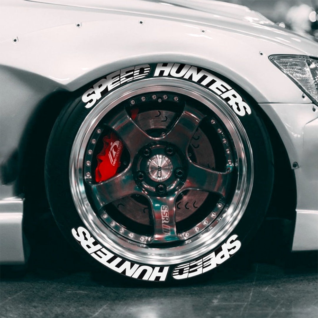 Permanent Speedhunters Tire Lettering Stickers 1.25 for - Etsy