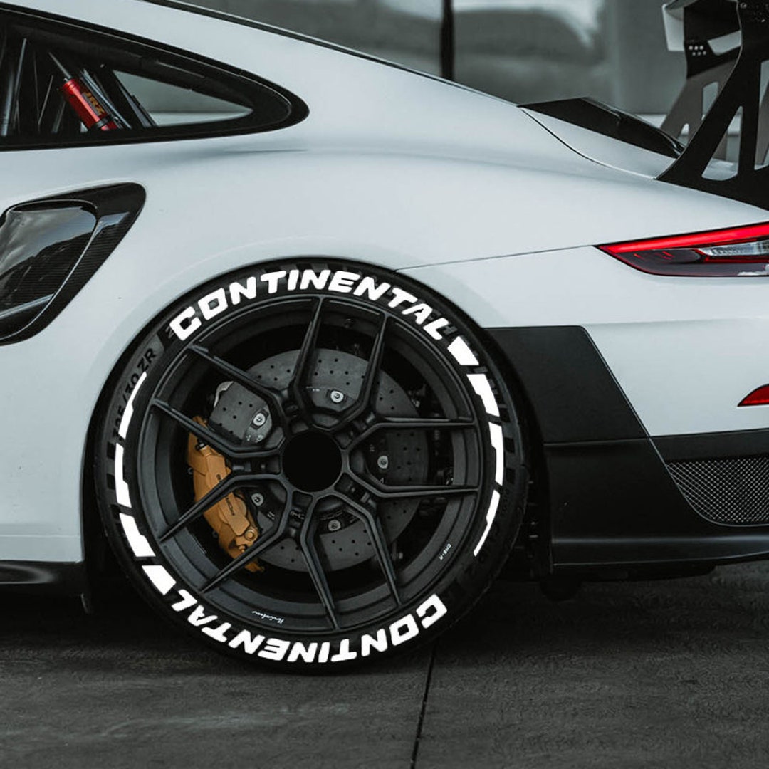 Permanent Continental Tire Lettering Stickers 1.25 Letters for 14 to 22 ...