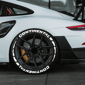 Permanent Continental Tire Lettering Stickers 1.25" Letters for 14" to ...