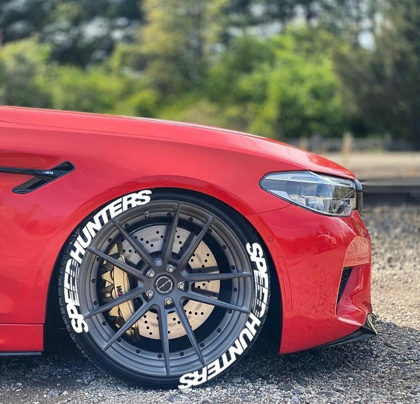 Permanent Speedhunters Tire Lettering Stickers 1.25 for 14 to 22 8 Pcs ...