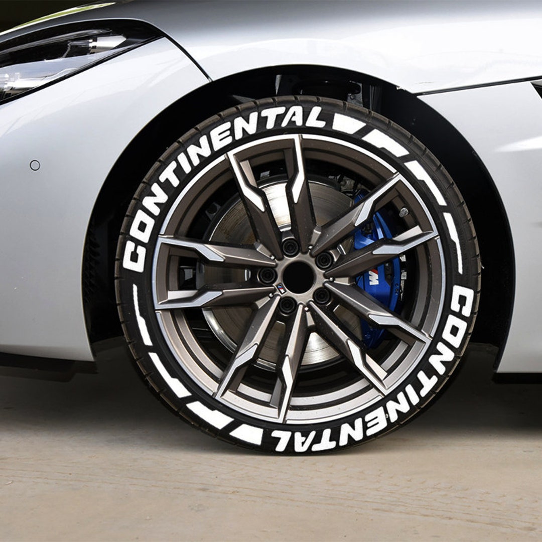Permanent Continental Tire Lettering Stickers 1.25" Letters for 14" to ...