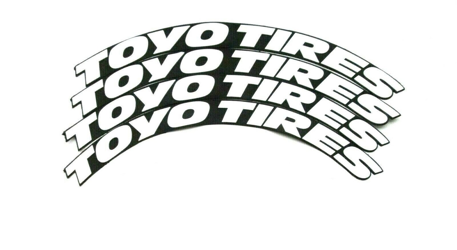 Permanent Toyo Tires Tire Lettering Stickers 1.25" for 14" to 22" 16 ...