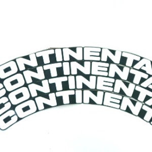 Permanent Continental Tire Lettering Stickers 1.25" Letters for 14" to ...