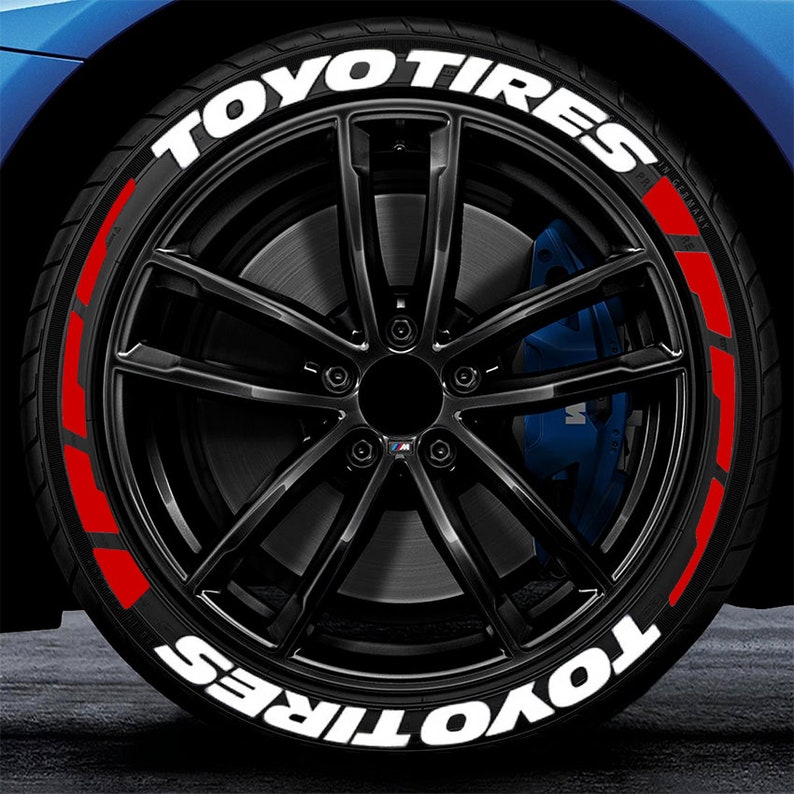 Permanent Toyo Tires Tire Lettering Stickers 1.25 for - Etsy
